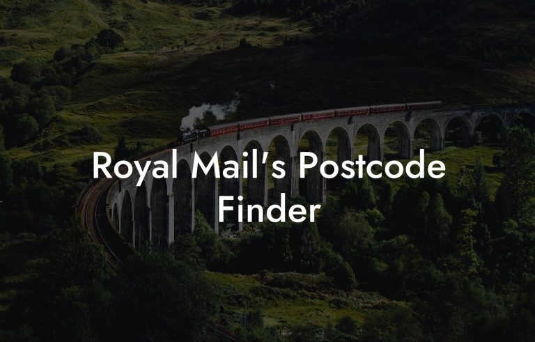 Royal Mail's Postcode Finder - UK Postcode Database - CSV & MySQL Postcodes