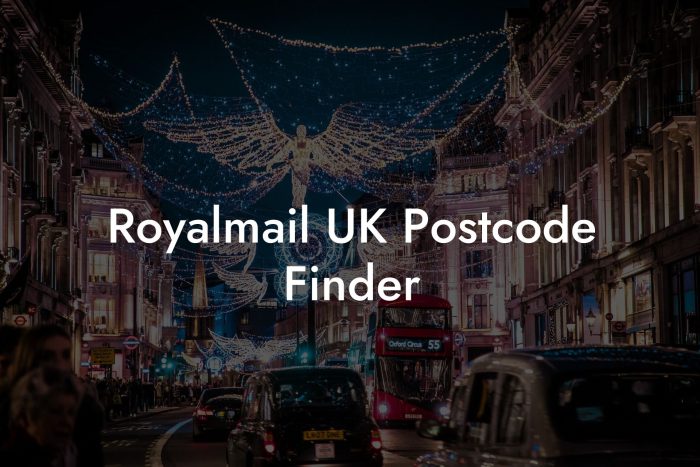 Royalmail UK Postcode Finder - UK Postcode Database - CSV & MySQL Postcodes