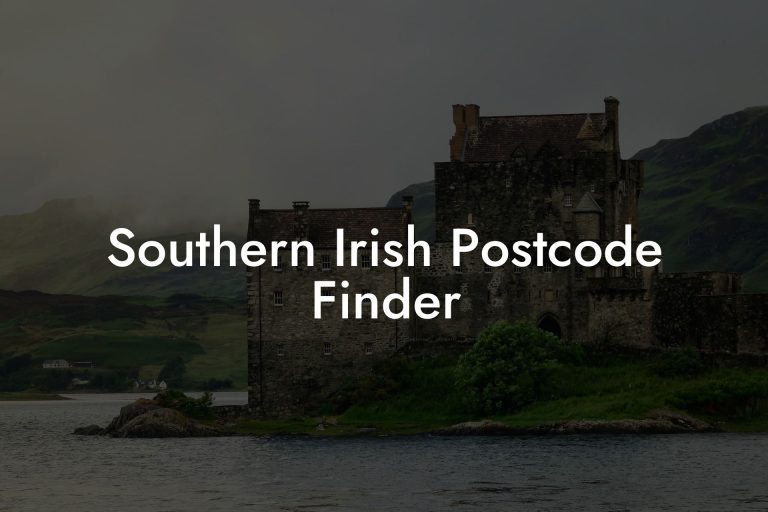 Southern Irish Postcode Finder - UK Postcode Database - CSV & MySQL ...