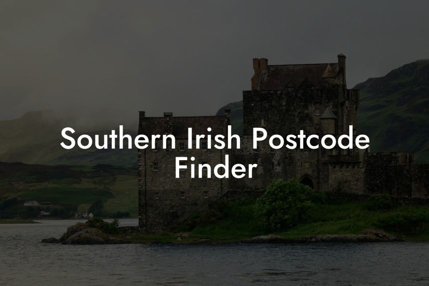 Southern Irish Postcode Finder - UK Postcode Database - CSV & MySQL Postcodes
