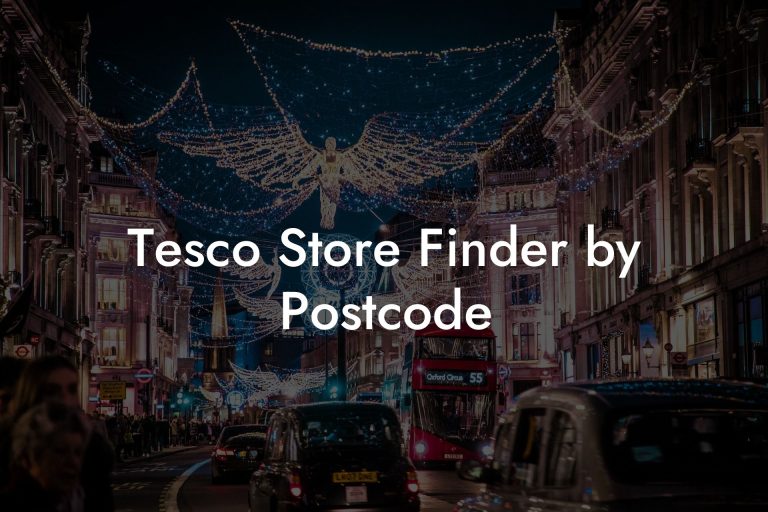 Tesco Store Finder by Postcode - UK Postcode Database - CSV & MySQL ...