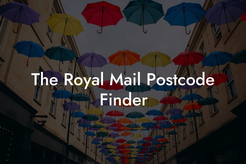 The Royal Mail Postcode Finder - UK Postcode Database - CSV & MySQL ...