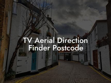 TV Aerial Direction Finder Postcode - UK Postcode Database - CSV ...