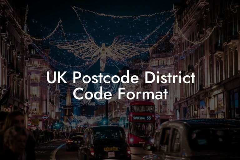 UK Postcode District Code Format - UK Postcode Database - CSV & MySQL ...