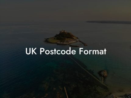 UK Postcode Format - UK Postcode Database - CSV & MySQL Postcodes