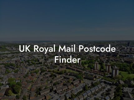 UK Royal Mail Postcode Finder - UK Postcode Database - CSV & MySQL ...
