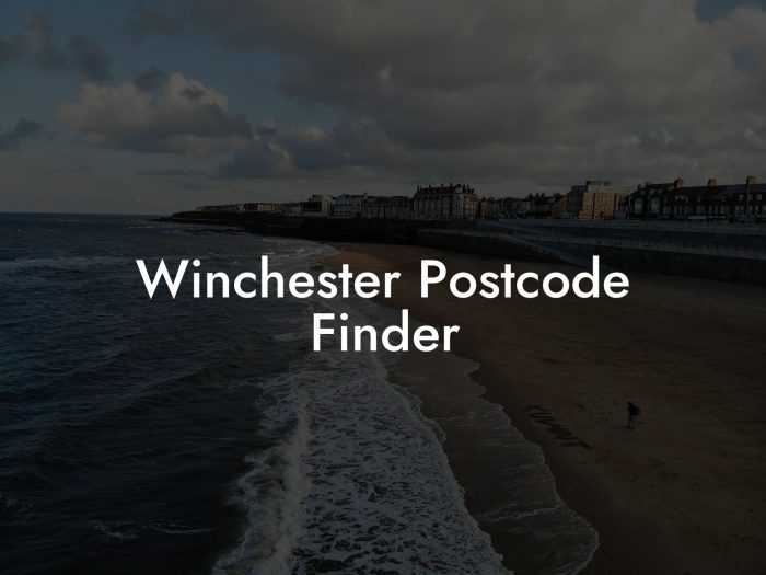 Winchester Postcode Finder - UK Postcode Database - CSV & MySQL Postcodes